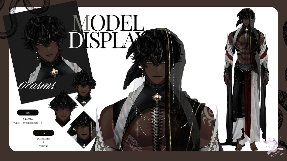 Vtuber Male Model Live2d (ready to Use, Premade) - Etsy