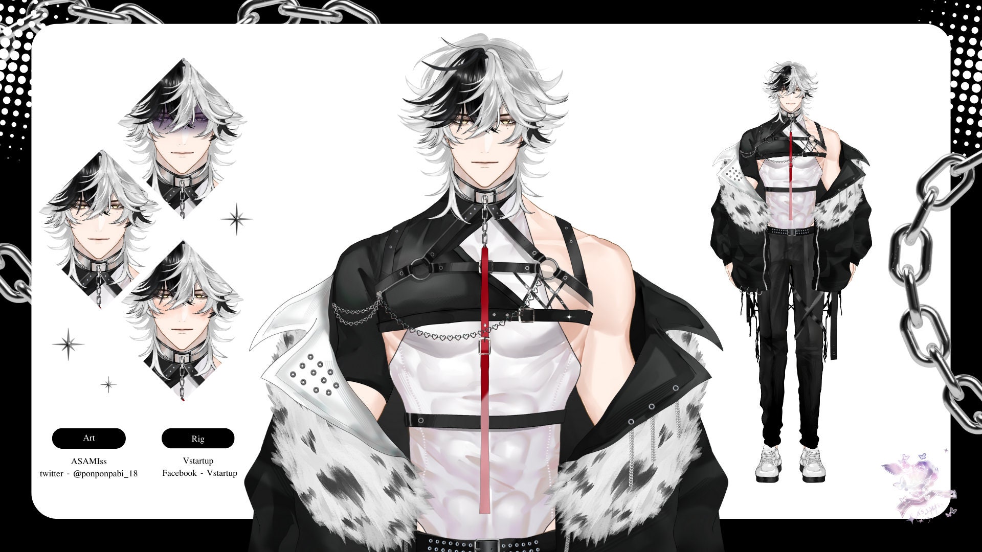 Vtuber Male Model Live2d (ready to Use, Premade) - Etsy