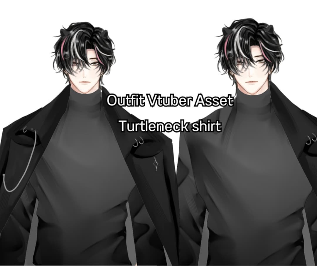 Outfit Vtuber Asset : Turtleneck Shirt - Etsy