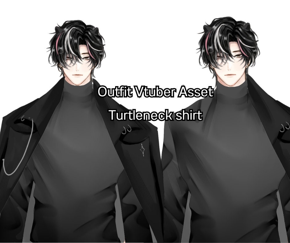 Outfit Vtuber Asset : Turtleneck Shirt - Etsy