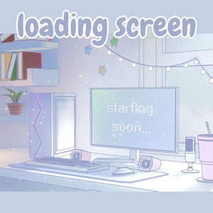 Loading Screen(morning Only) | Cozy Twitch Vtuber Scene Background ...