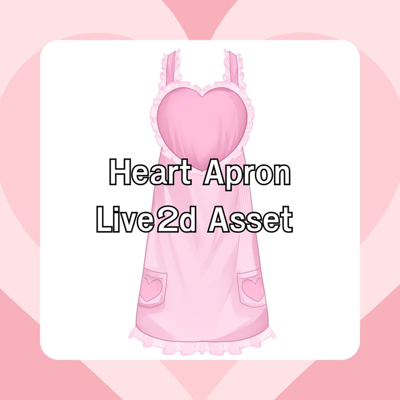 Vtuber Outfit Asset : Heart Apron (png+rig) - Etsy
