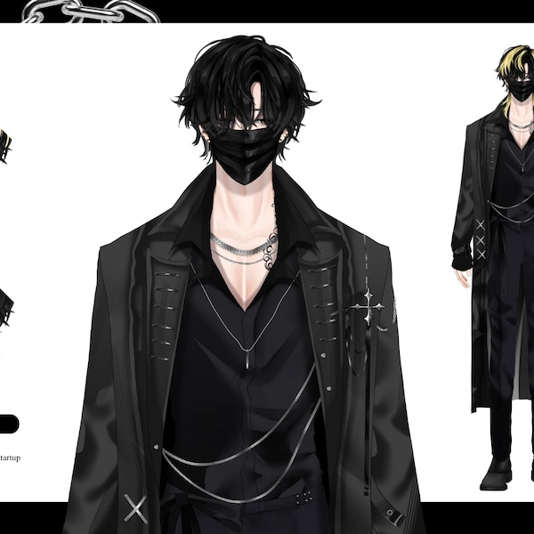 Male Vtuber Model - Etsy