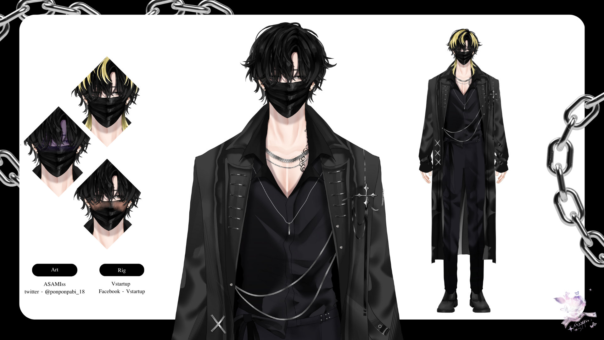 Vtuber Male Model Live2d (ready to Use, Premade) - Etsy