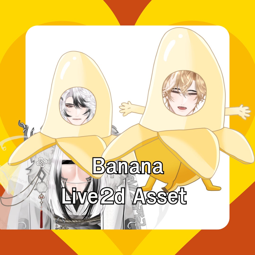 Vtuber Outfit Asset : Banana (png+rig) - Etsy