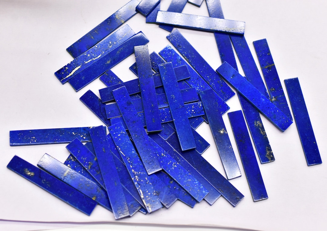 Natural Lapis Lazuli Slices 30 Mm X 5 Mm X 2 Mm Slices Top Quality ...