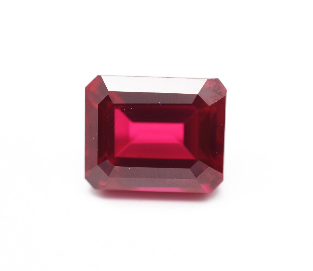 Lab Grown Ruby Octagon Cut 5X3 Mm 6X4 Mm 7X5 Mm 8X6 Mm 9X7 Mm 10X8 10X7 ...