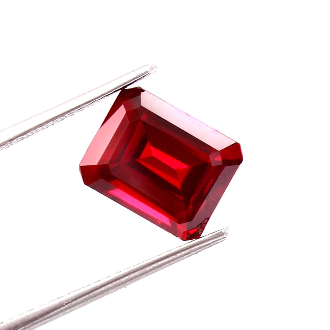 Lab Grown Ruby Octagon Cut 5X3 Mm 6X4 Mm 7X5 Mm 8X6 Mm 9X7 Mm 10X8 10X7 ...