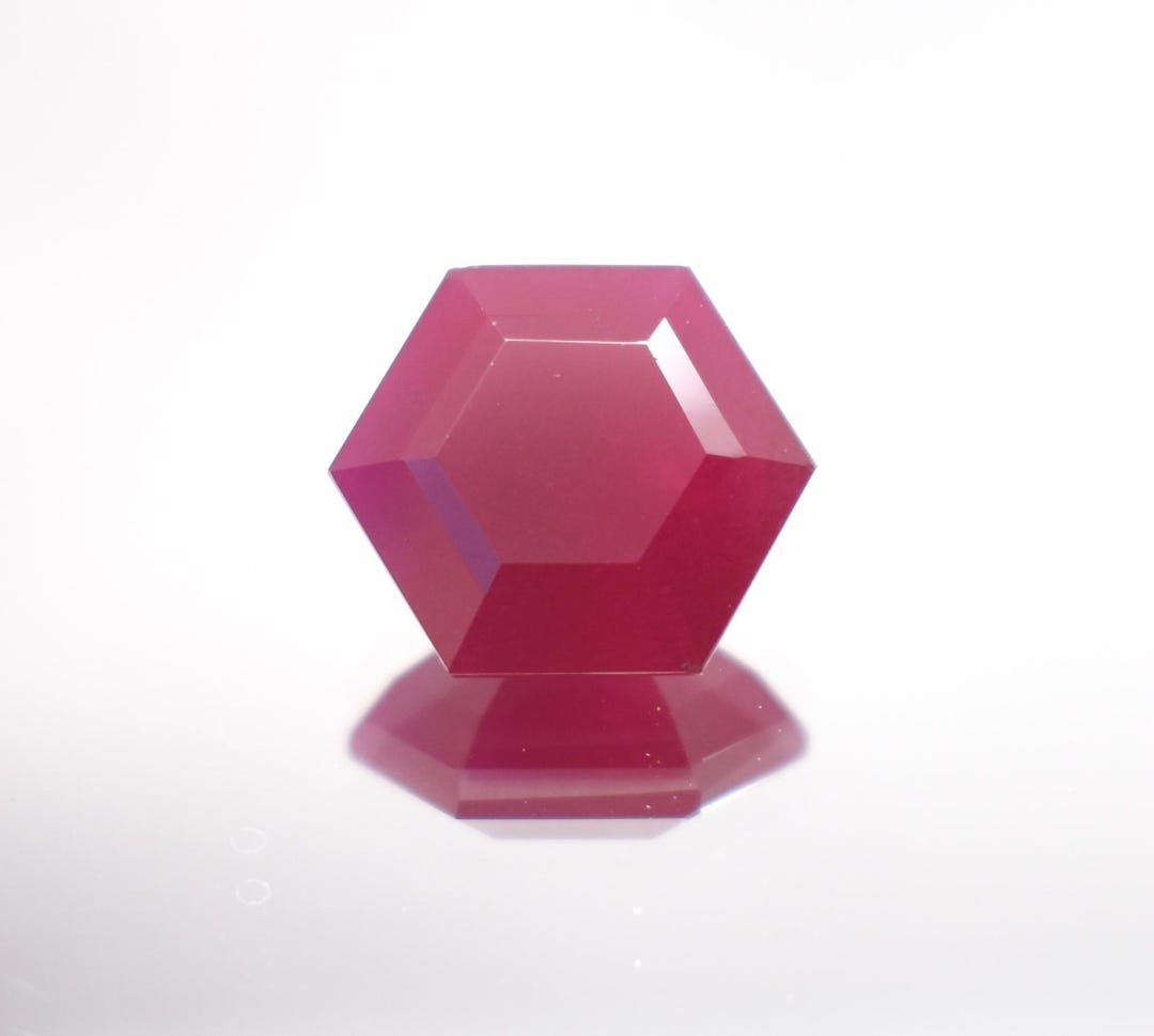 Opaque Ruby Hexagon 6 MM to 20 MM Sizes Available Lab Grown Ruby ...