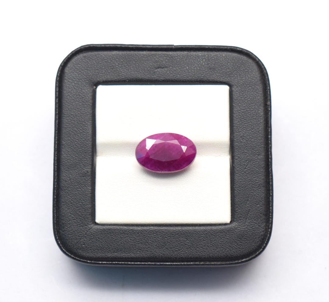 10.80 Cts Ruby Non Heated Oval Cut Stone Faceted Natural Gemstone ...