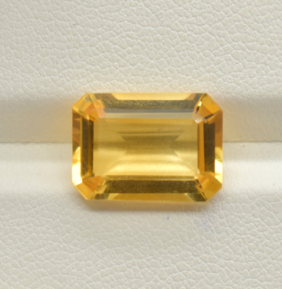 Natural Citrine Octagon Emerald Cut Loose Gemstones 5X3 Mm to 15X20 Mm ...