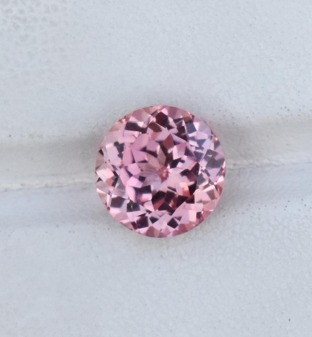 Lab Padparadscha Sapphire Round Diamond Cut 3 Mm to 12 Mm Calibrated ...