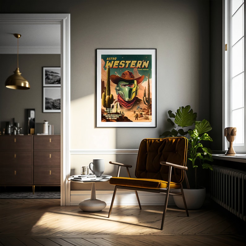 Space Cowboys - Cosmic Art, Retro Futuristic Art, Vintage Western ...