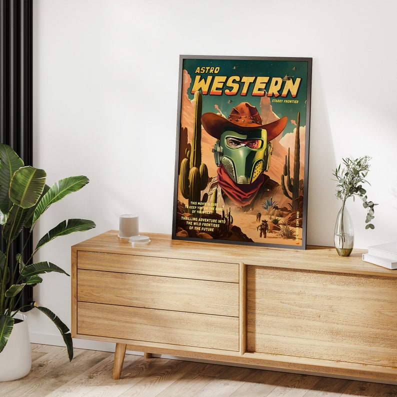 Space Cowboys - Cosmic Art, Retro Futuristic Art, Vintage Western ...