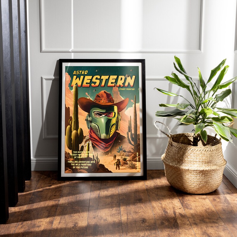 Space Cowboys - Cosmic Art, Retro Futuristic Art, Vintage Western ...