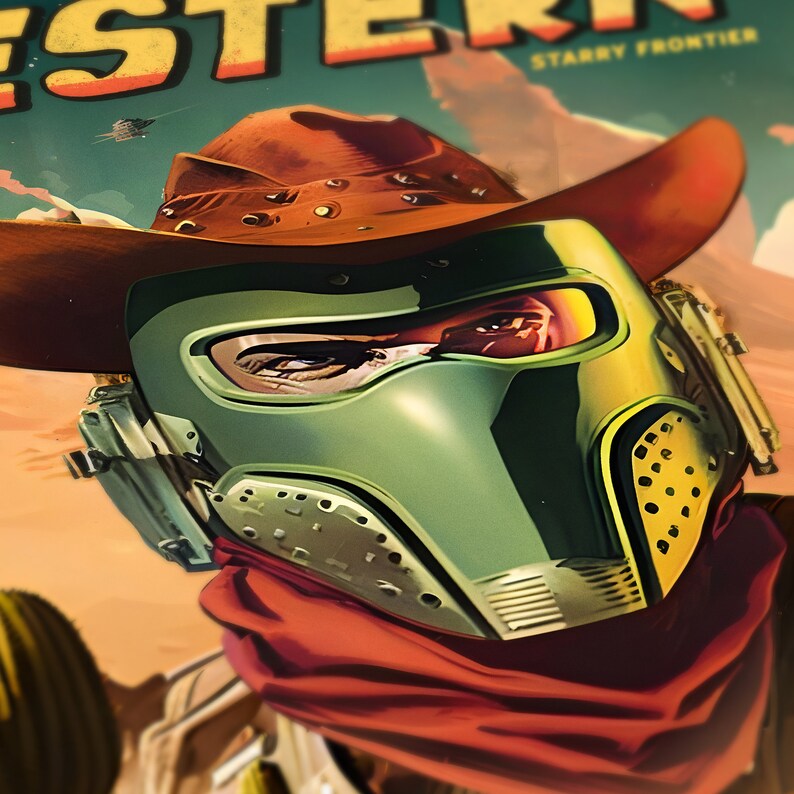 Space Cowboys - Cosmic Art, Retro Futuristic Art, Vintage Western ...