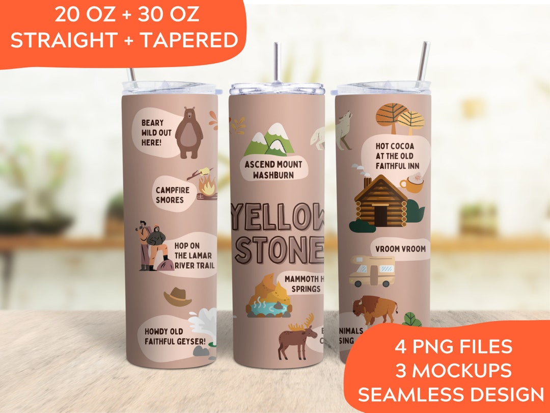 Yellowstone Tumbler Wrap Yellowstone 20 and 30 Oz Tumbler - Etsy