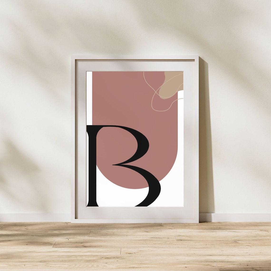Letter B Wall Art Letter B Artwork Letter B Printable Poster I Digital ...