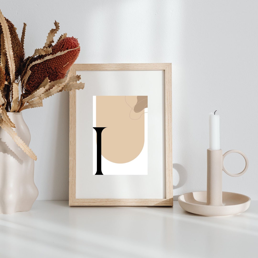 Letter I Wall Art Letter I Artwork Letter I Printable Poster I Digital ...