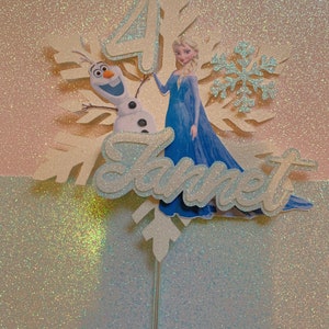 Personalised Elsa Frozen Cake Topper - Elsa Cake Topper Party ...