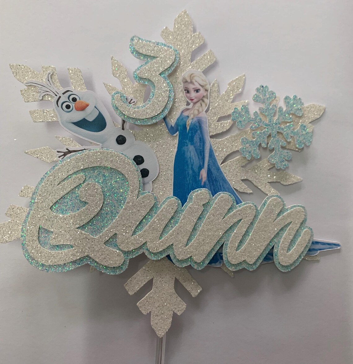 Personalised Elsa Frozen Cake Topper - Elsa Cake Topper Party ...