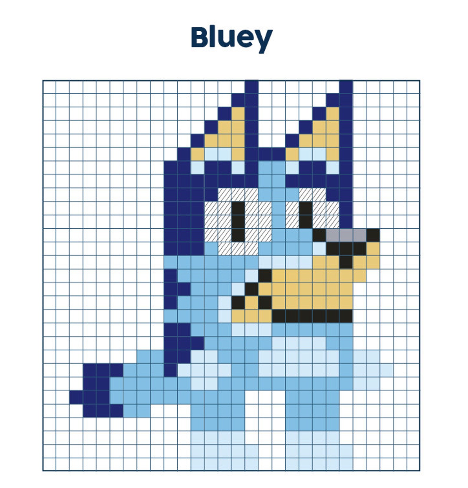 Bluey Perler Bead Pattern - Etsy