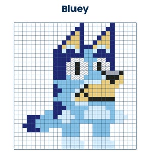Bluey Perler Bead Pattern - Etsy