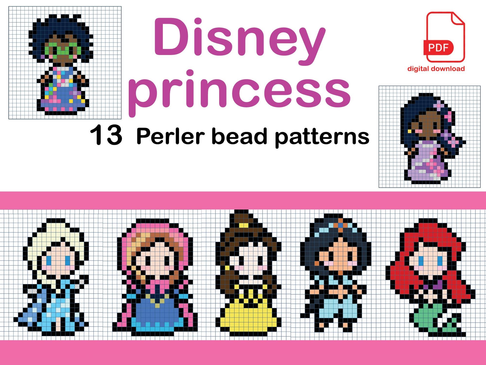 Disney Princess Perler Bead Pattern 13 Patterns, Ultimate Collection ...