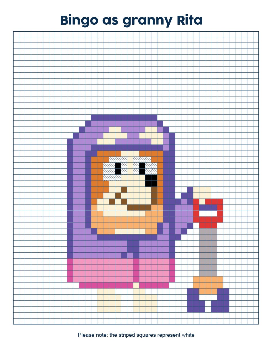 Bluey Perler Bead Pattern - Etsy