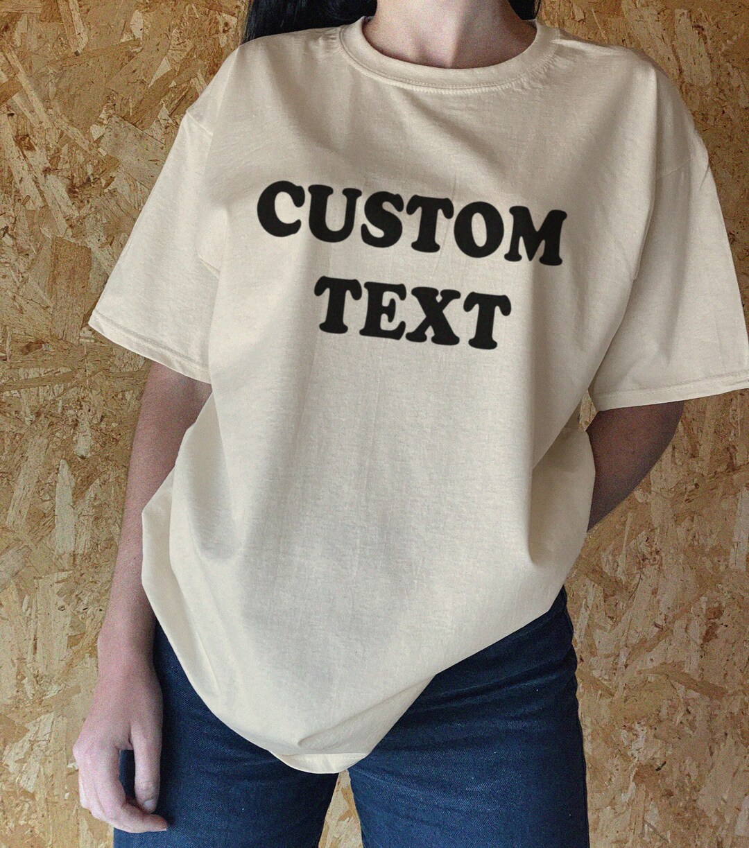 Custom Unisex Tee, Custom Text T-shirt, Custom Text Shirt, Personalized ...