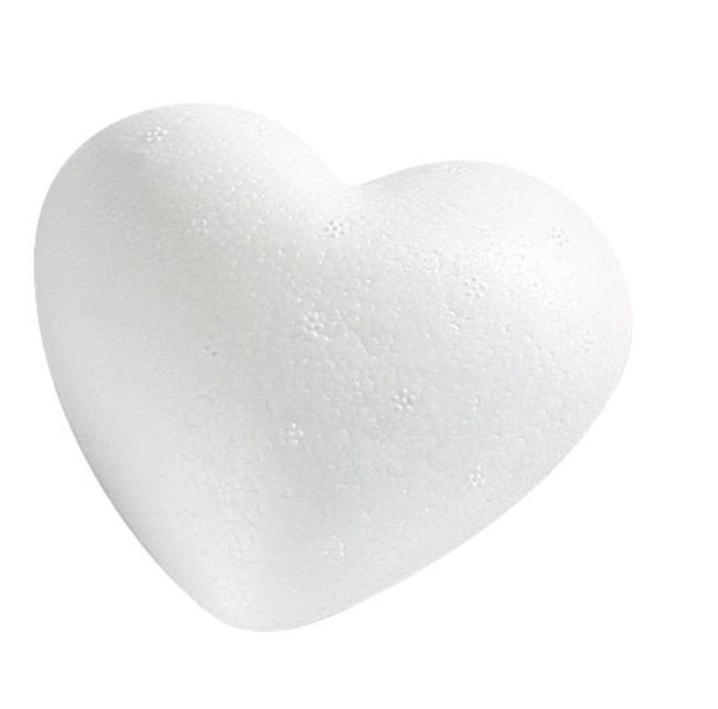 Styrofoam Hearts in Different Sizes 5/9/15 Cm for Crafts, for Mosaics ...
