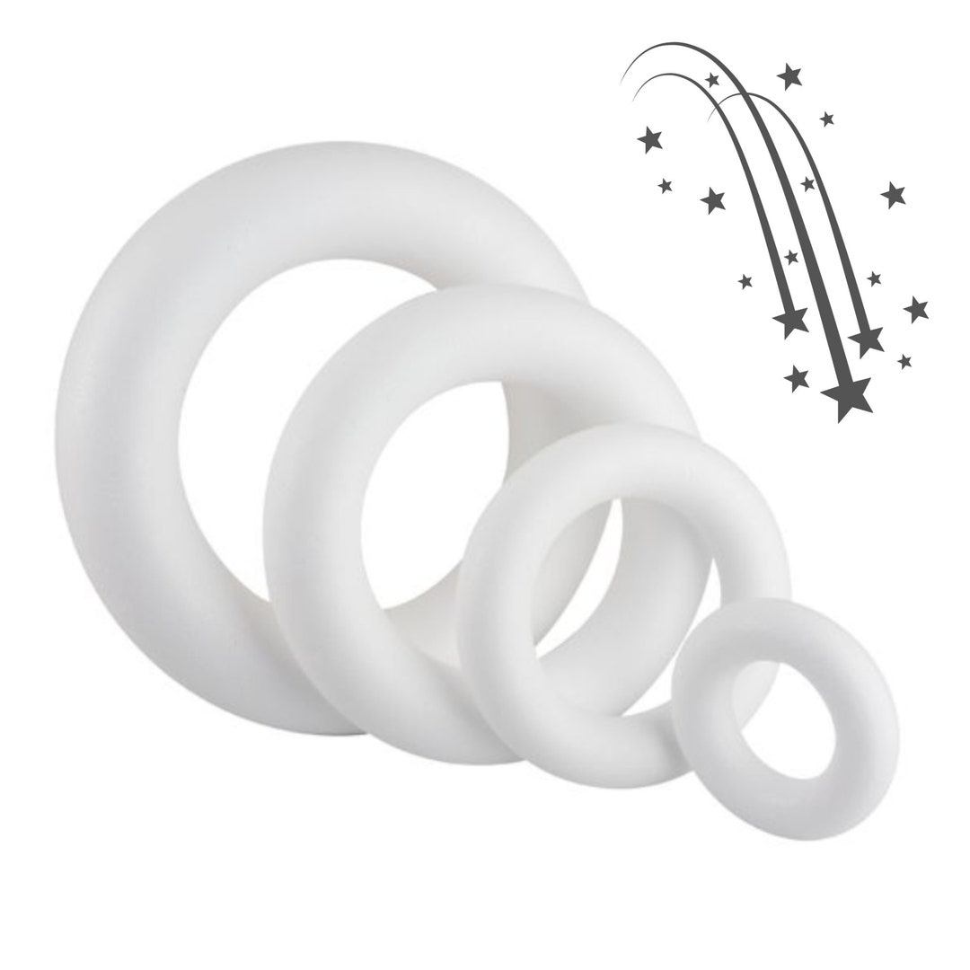Styrofoam Rings Full in Different Sizes 10/15/20/25 Cm for Crafting ...