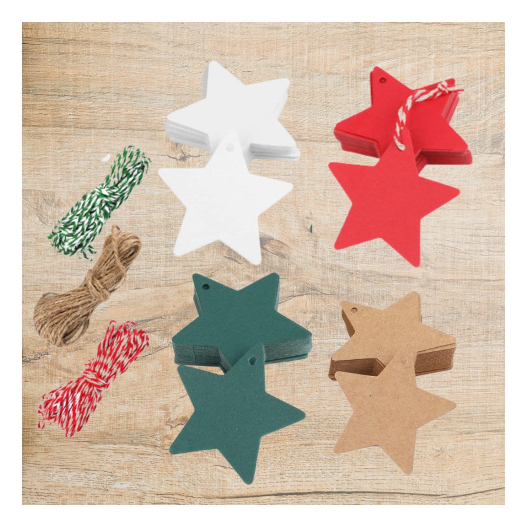 Star Gift Tags Various Colors Gift Tags for Christmas - Etsy