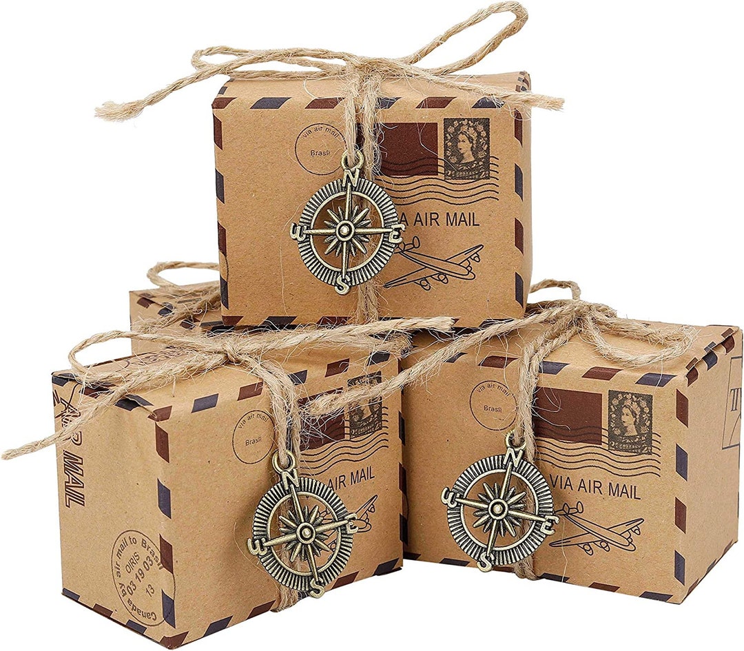 Small Gift Box "airmail", Gift Packaging, Gift Box for Weddings ...