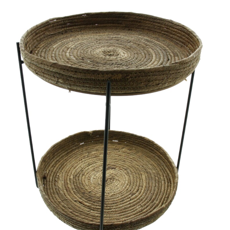Side Table for Living Room or Dining Room Side Table Wicker - Etsy
