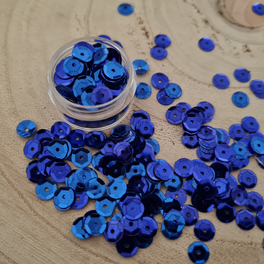 Sequins With Blue-purple Shimmer for Threading, Decorating, Sewing ...