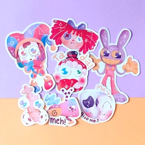 The Amazing Digital Circus Stickers Set - Etsy