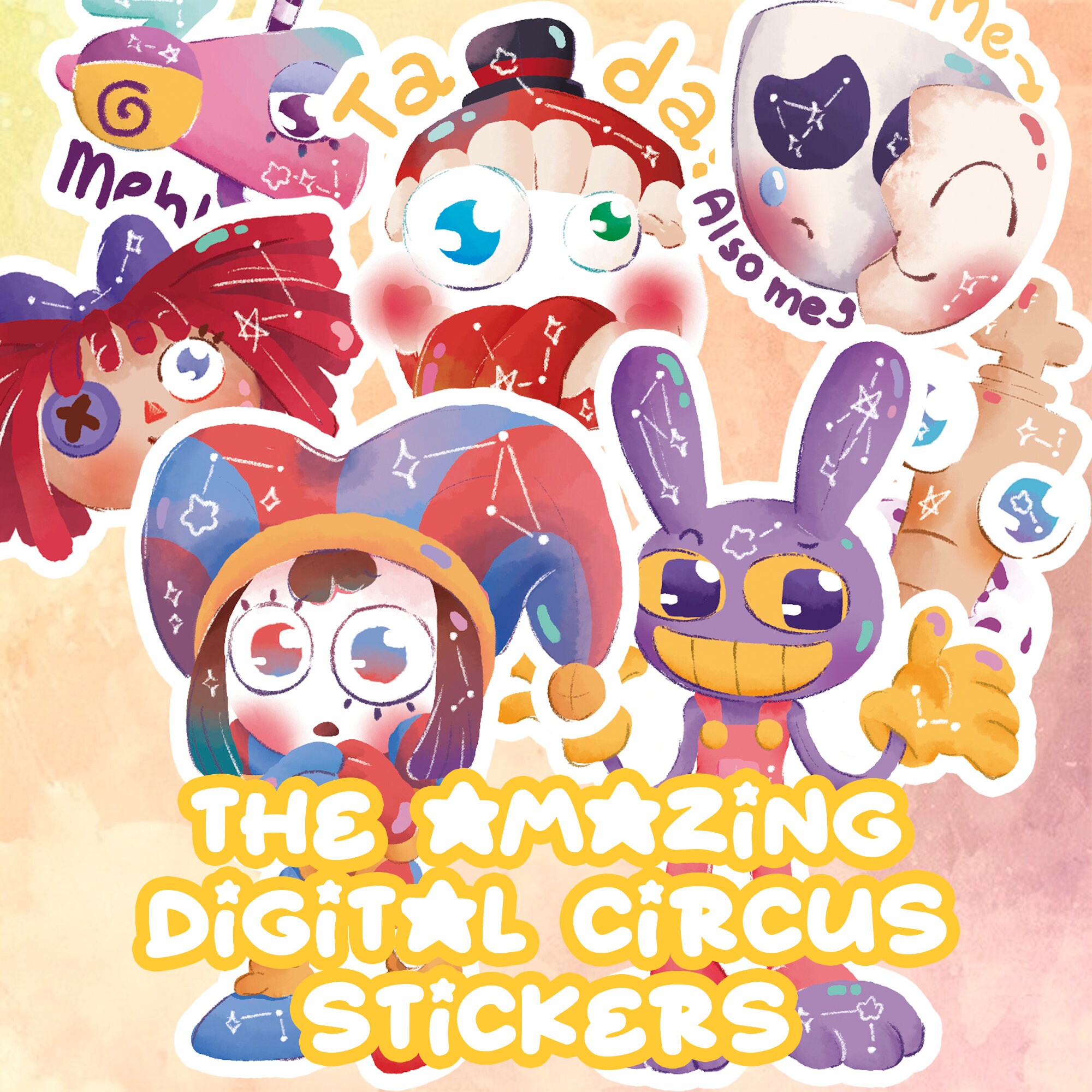 The Amazing Digital Circus Stickers Set - Etsy