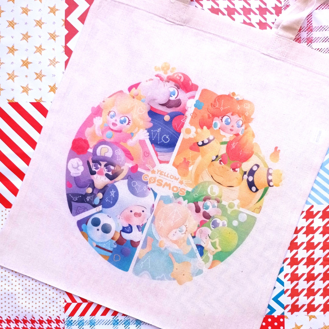 Totebag mario Bros Color Wheel - Etsy