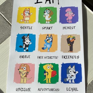 A4 A3 Prints // Bluey // Bingo // Bluey Print // Kids // Children ...