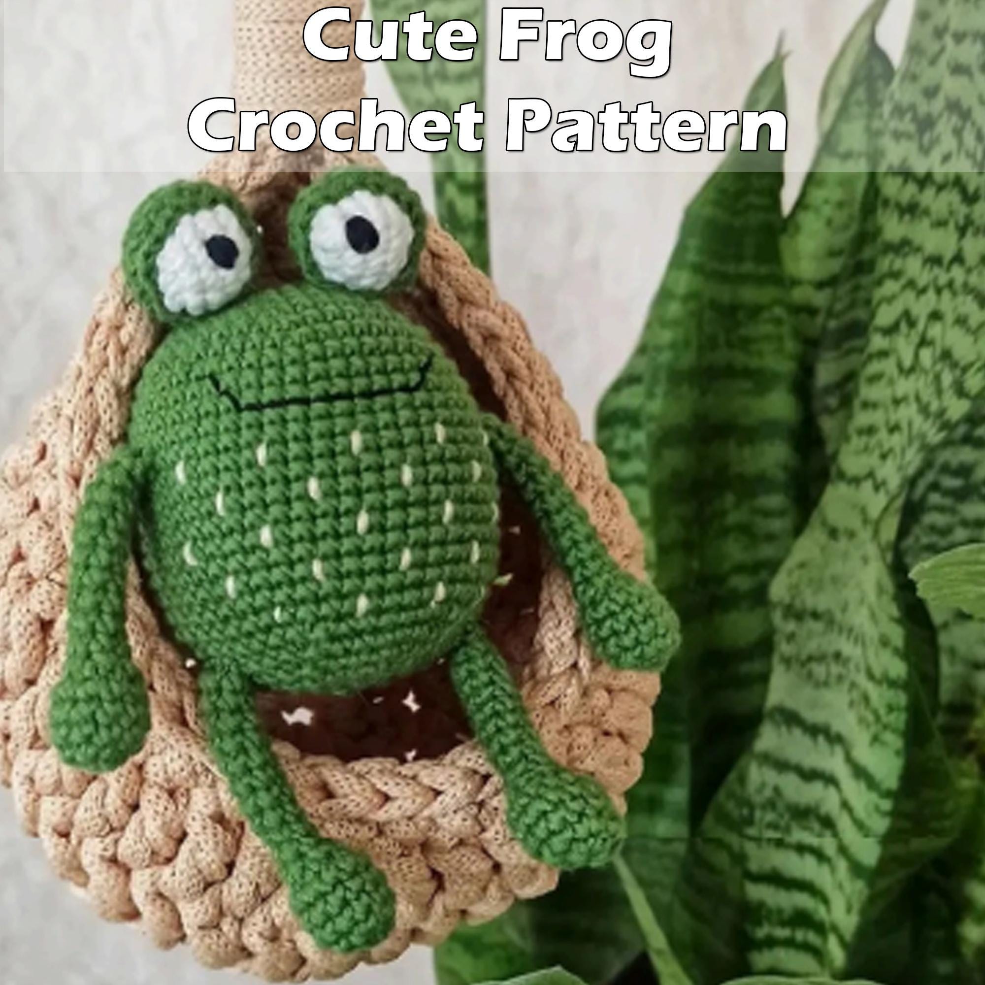 Frog Crochet Pattern Easy Crochet Pattern Beginner Crochet Pattern ...