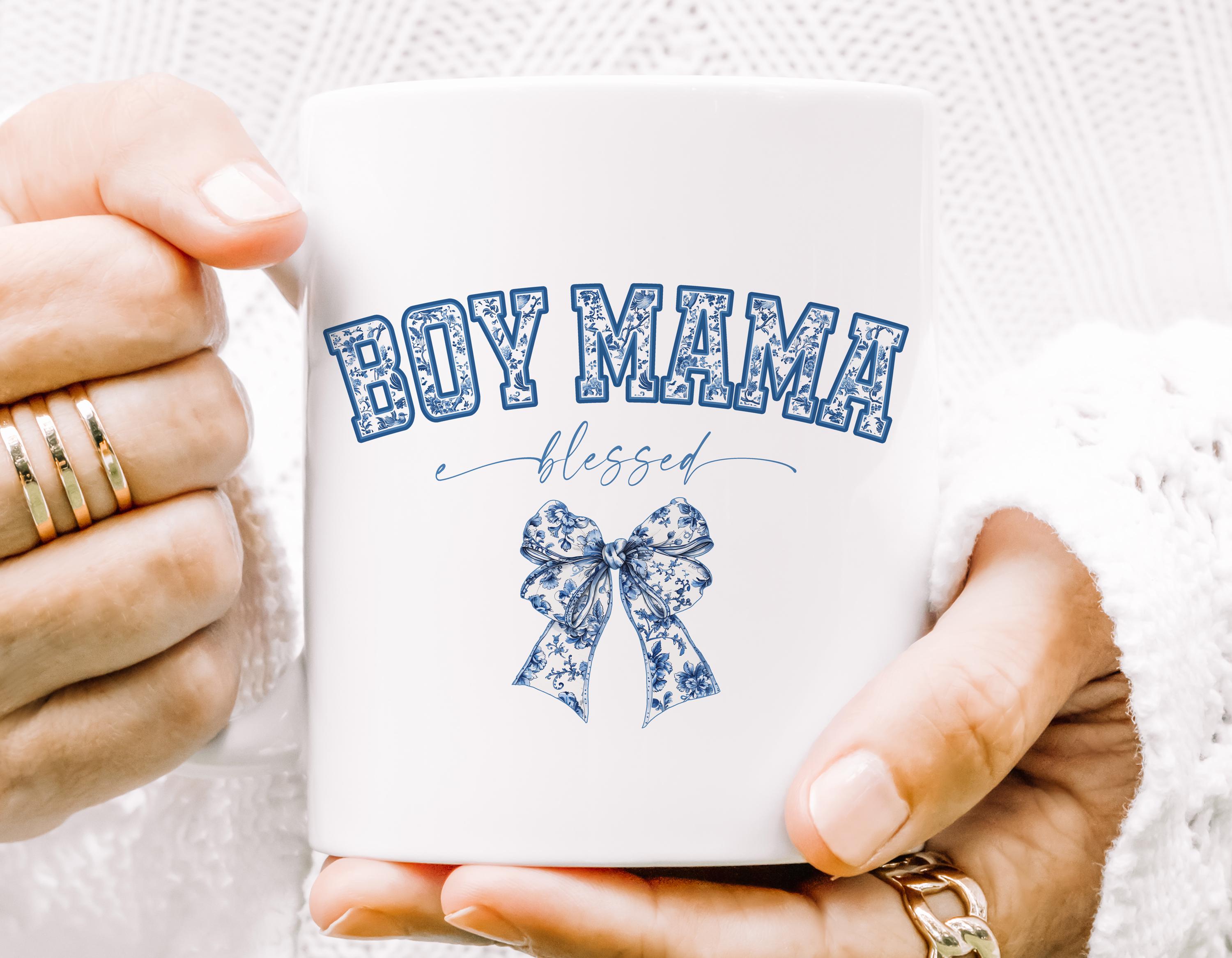 Boy Mama PNG, Blue Mama Bow Design (digital Download) - Etsy