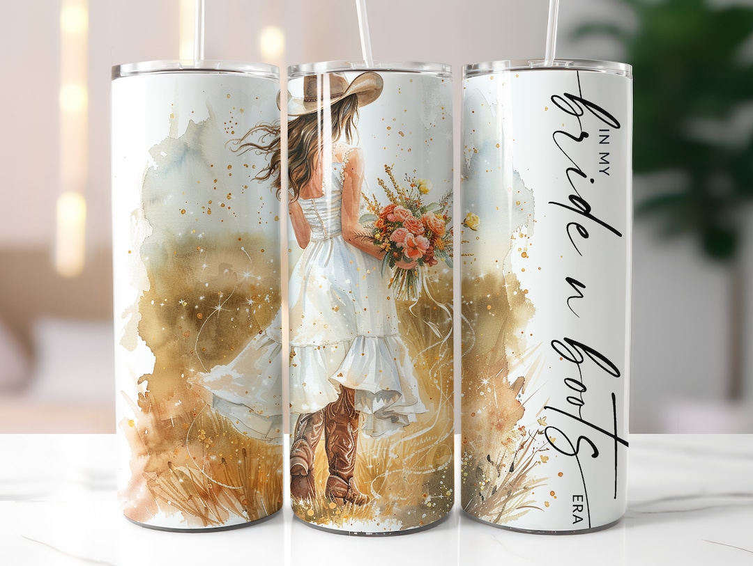 Bride N Boots Tumbler Wrap PNG, Wedding Sublimation Design (digital) - Etsy