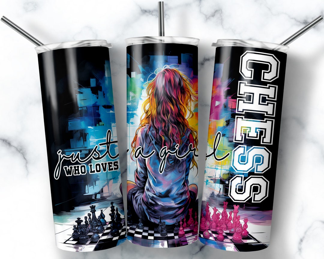 Chess Tumbler Wrap Chess Gifts 20 Oz Skinny Sublimation - Etsy