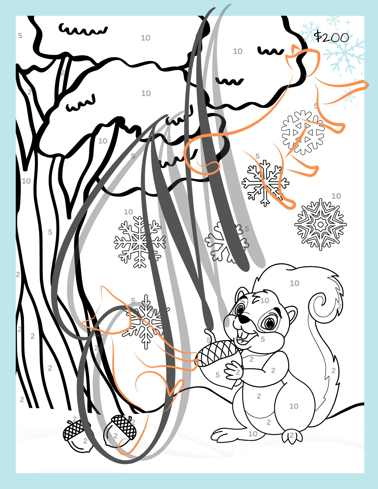 Winter Coloring Savings Challenge - Etsy