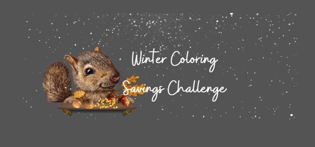 Winter Coloring Savings Challenge - Etsy