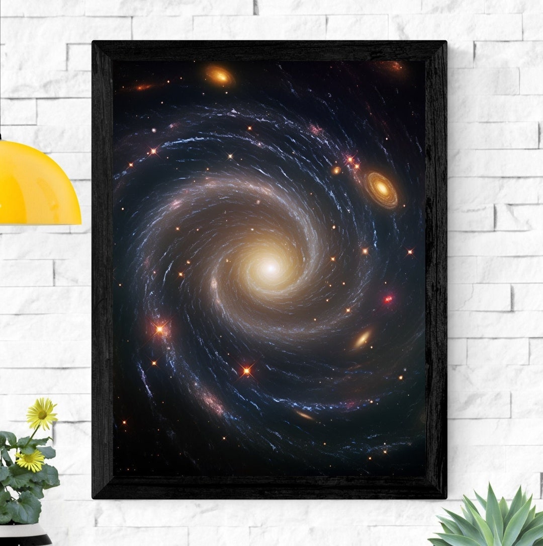Beautiful Universe Digital Wall Art, Galaxy Digital Art, Universe ...