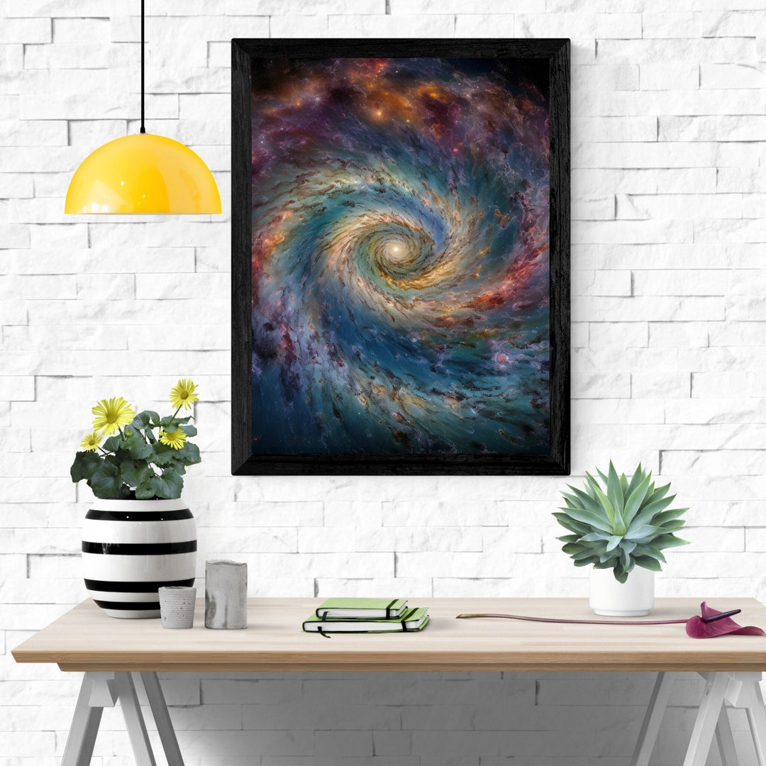 Beautiful Universe Digital Wall Art, Galaxy Digital Art, Universe ...