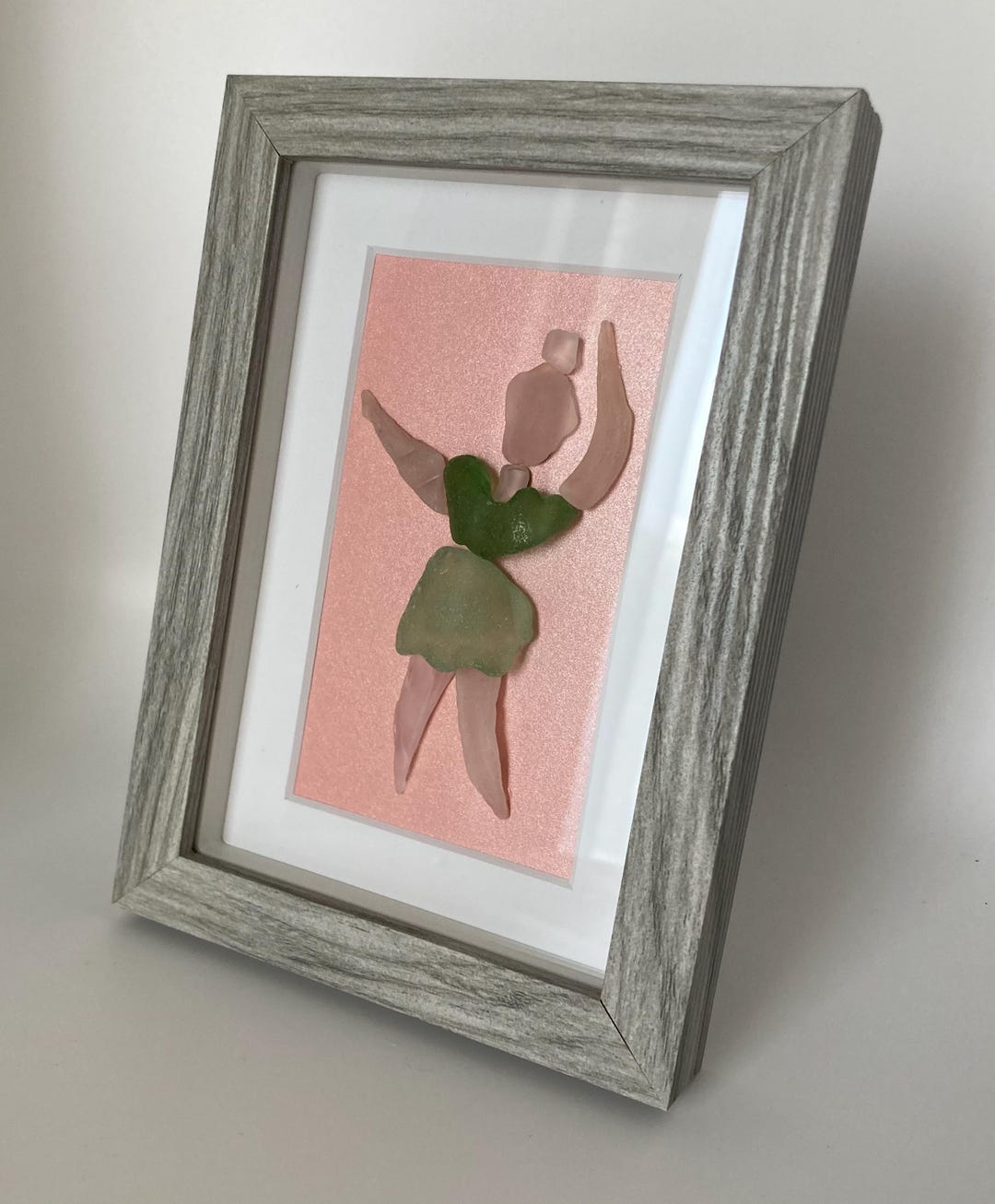 Beach Glass Ballerina Shadow Box - Etsy