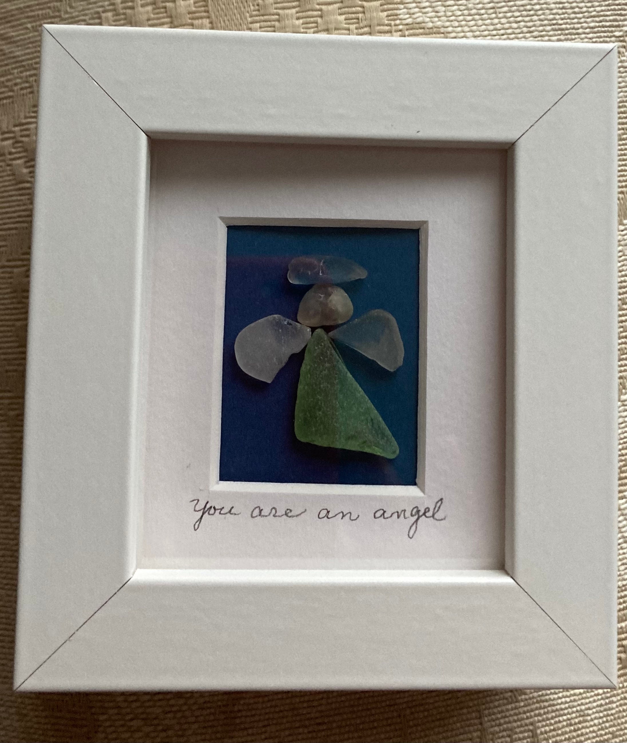 Tiny Beach Glass Angel Shadow Box - Etsy